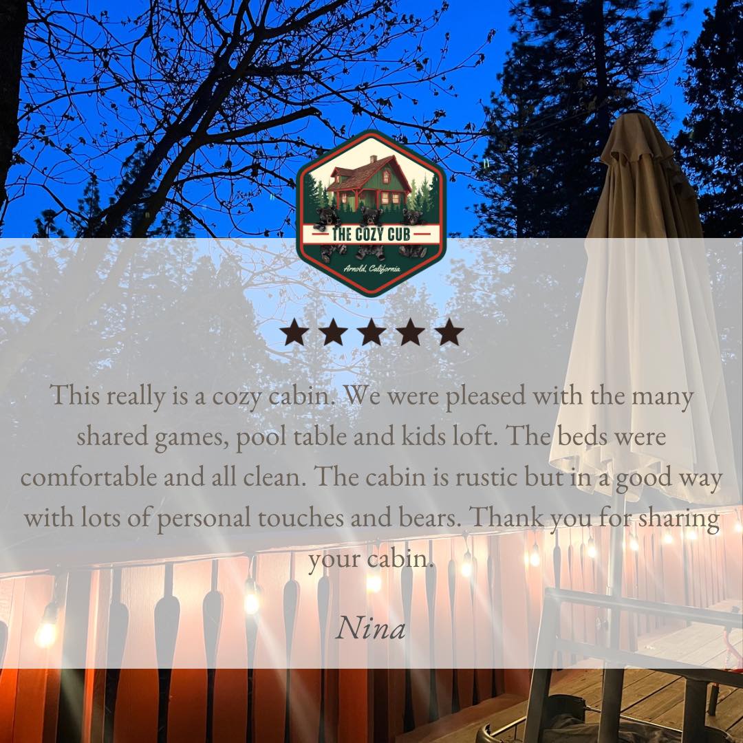 Read Guest Reviews | The Cozy Cub Arnold